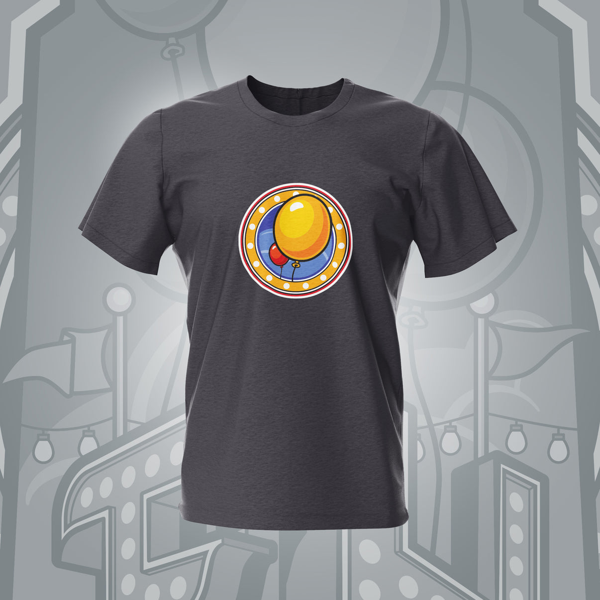 Funhouse Balloon T-Shirt – Pinball Invasion